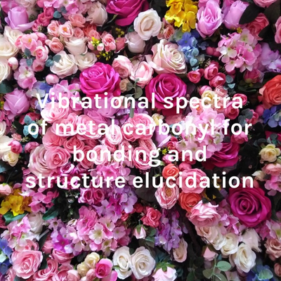 Vibrational spectra of metal carbonyl for bonding and structure elucidation