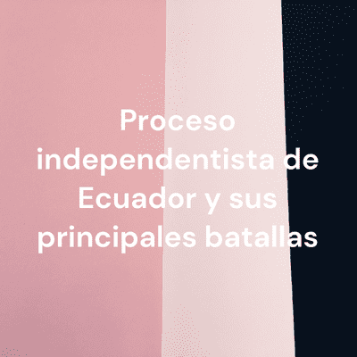 Proceso independentista de Ecuador y sus principales batallas