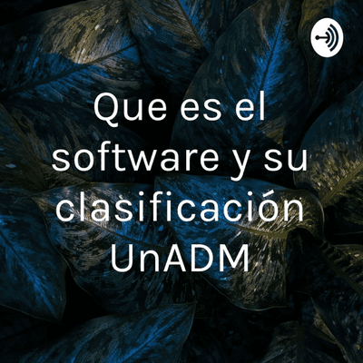 Que es el software y su clasificación UnADM